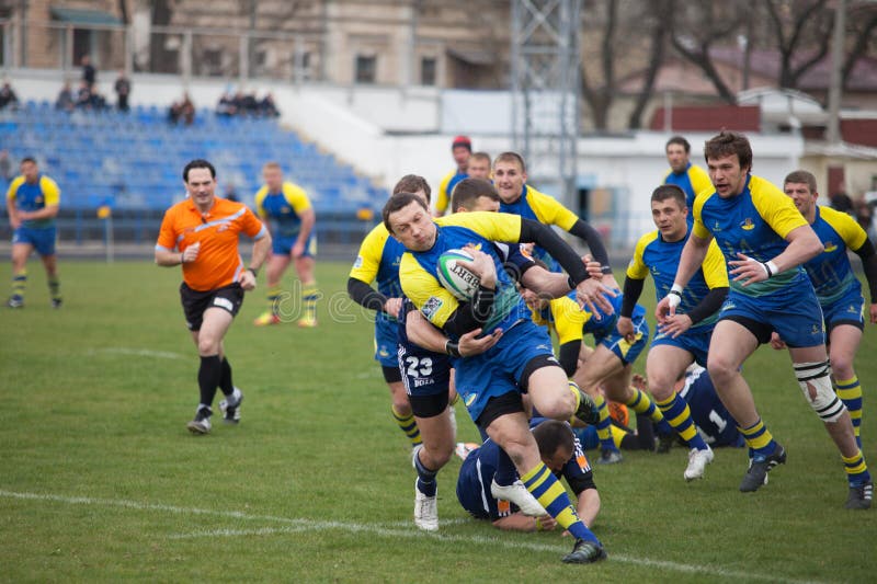 Rugby imagen editorial. Imagen de rugbi, teamwork, bola - 30403695