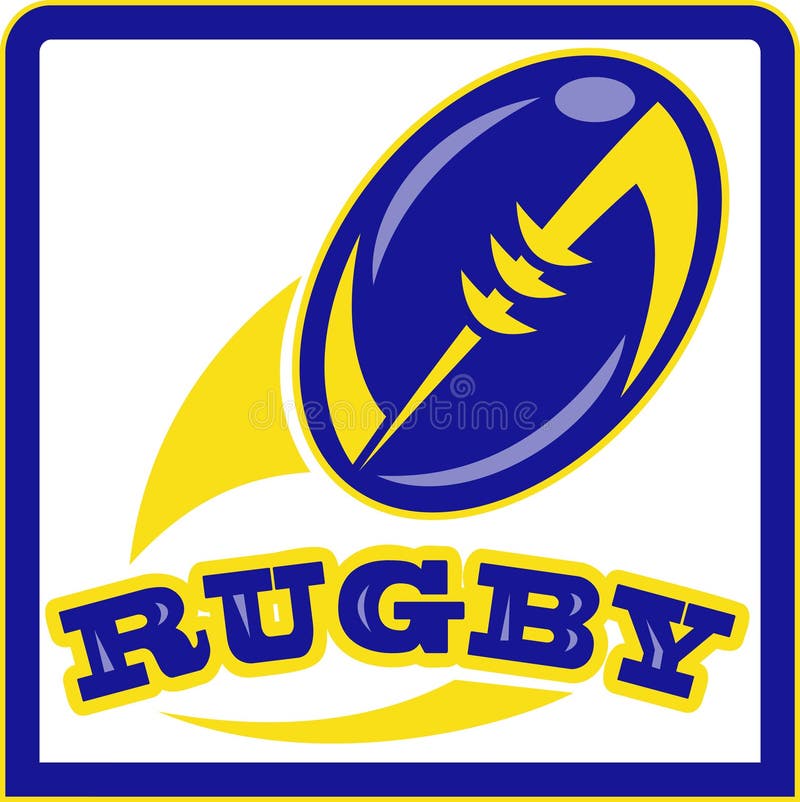 Rugby Ball Vertically Stacked As Zen Rocks Stock Vector - Illustration ...