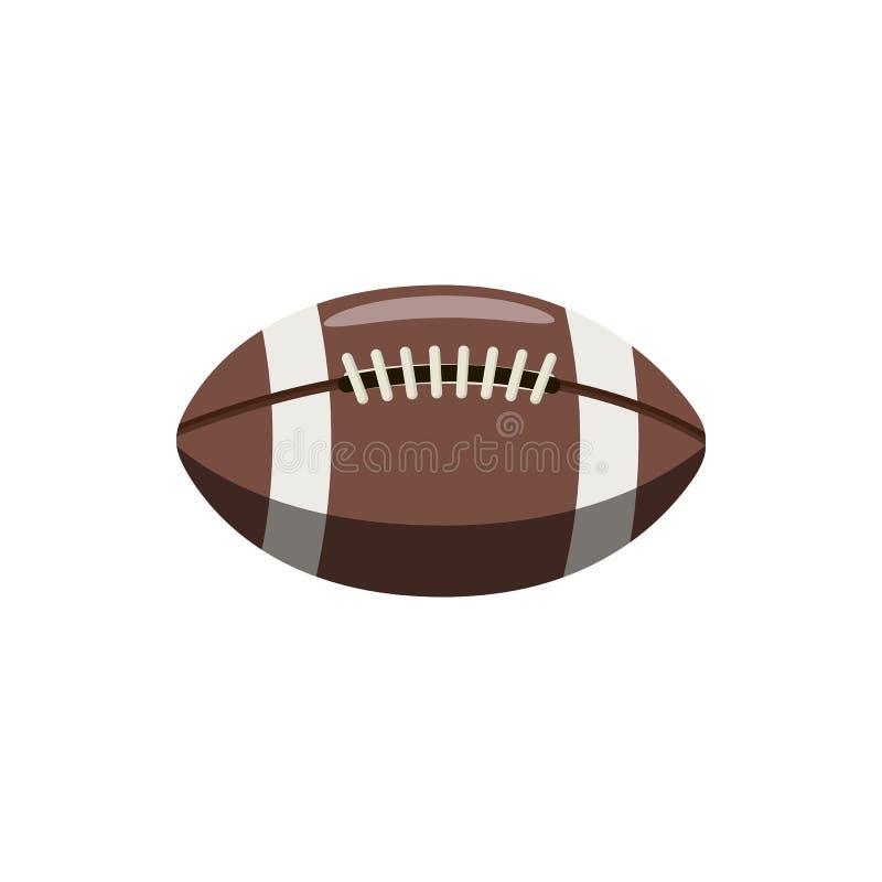 Rugby Ball Icon, Cartoon Style Stock Vector - Illustration of object ...