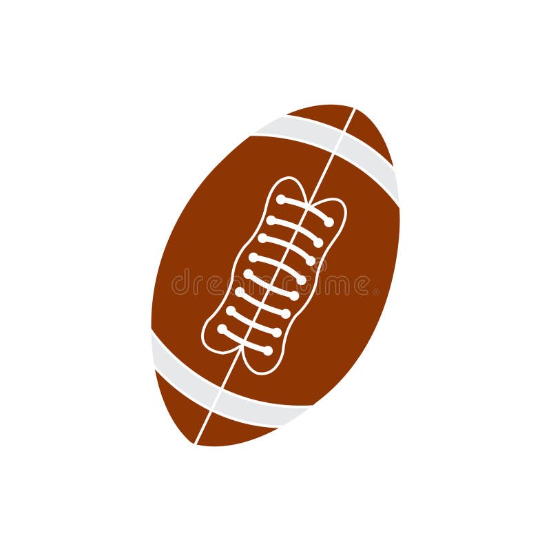 Rugby ball icon design stock vector. Illustration of champion - 321148037