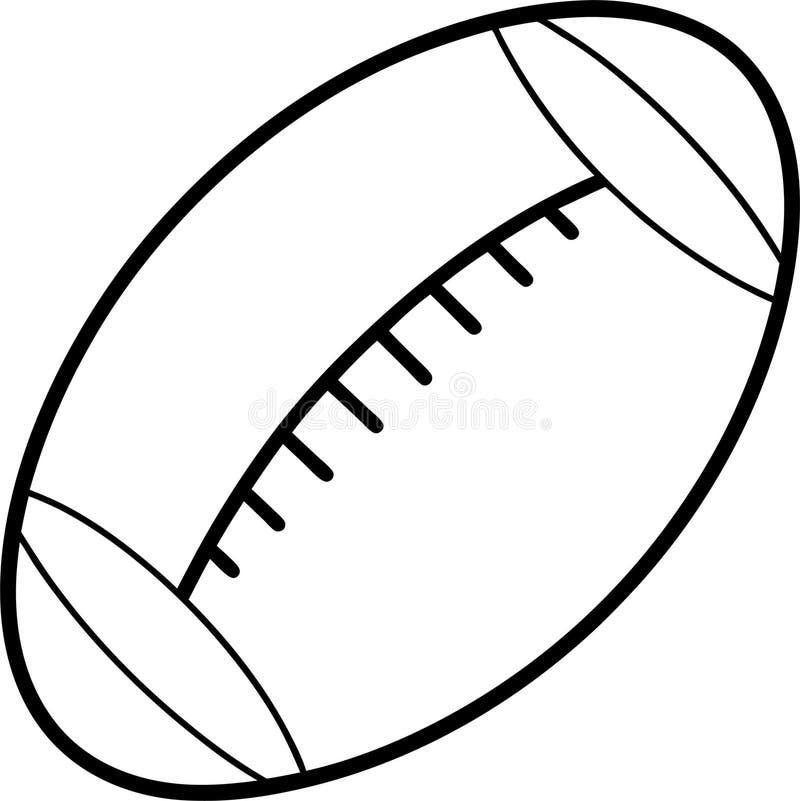 Rugby Ball Icon Line Art Vector Stock Vector - Illustration of rugby ...
