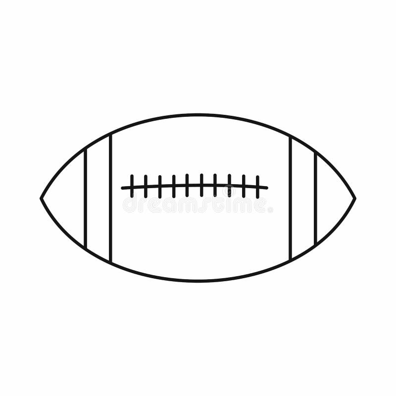 Rugby Ball Icon Outline Style Stock Illustrations – 1,074 Rugby Ball ...