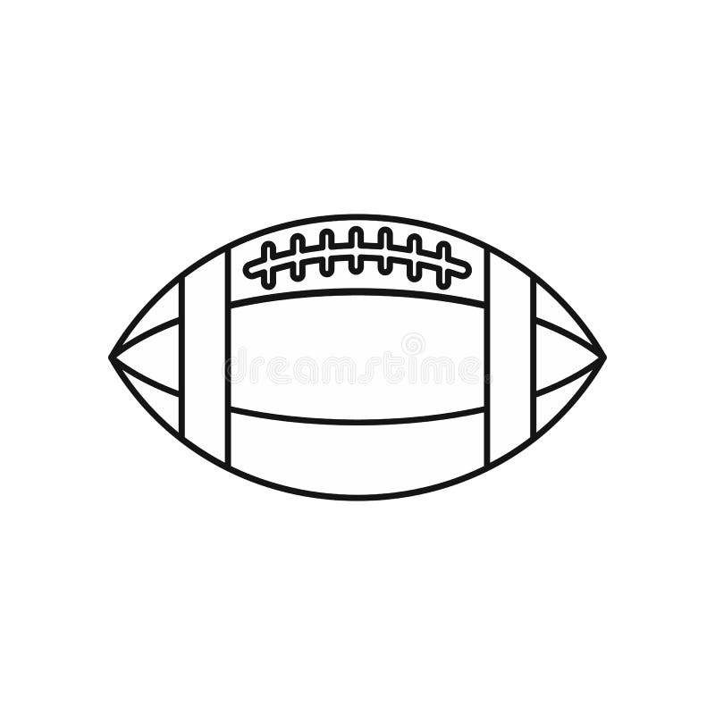 Rugby Ball Icon Outline Style Stock Illustrations – 854 Rugby Ball Icon ...