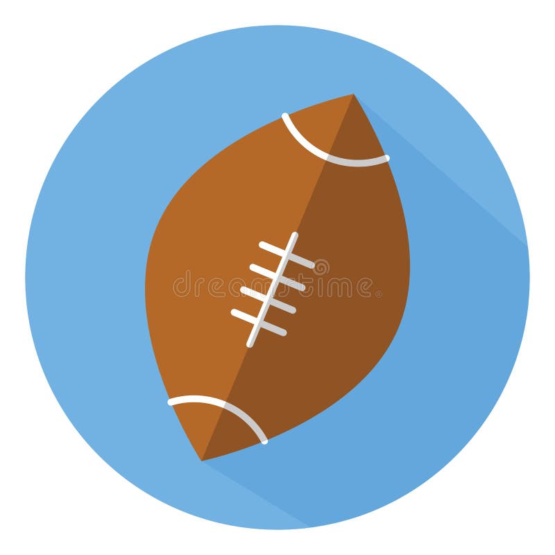 Rugby ball, icon stock vector. Illustration of team - 261065915