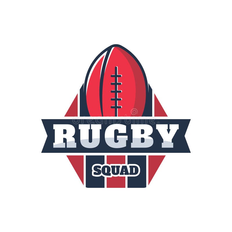 Rugby Ball Logo Vector Icon Stock Vector - Illustration of football ...