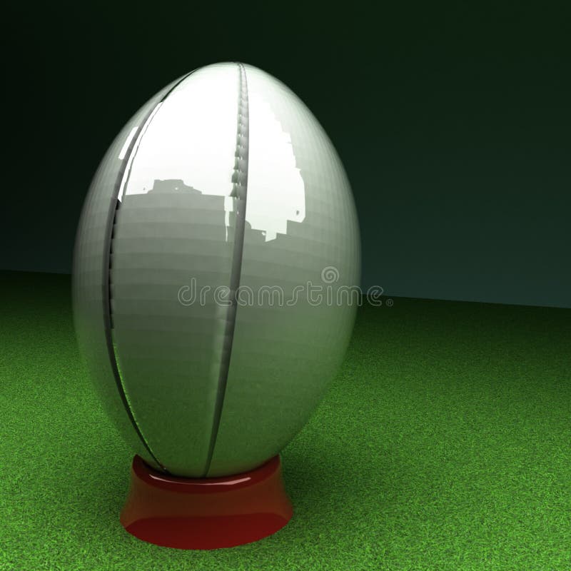 Rugby ball stock illustration. Illustration of game, leather - 59013028