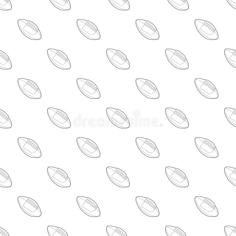 Rugby Ball Pattern Vector Seamless Stock Vector - Illustration of ...