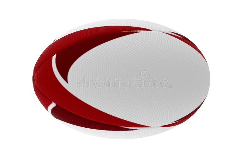 Rugby Ball Red Design stock illustration. Illustration of design ...