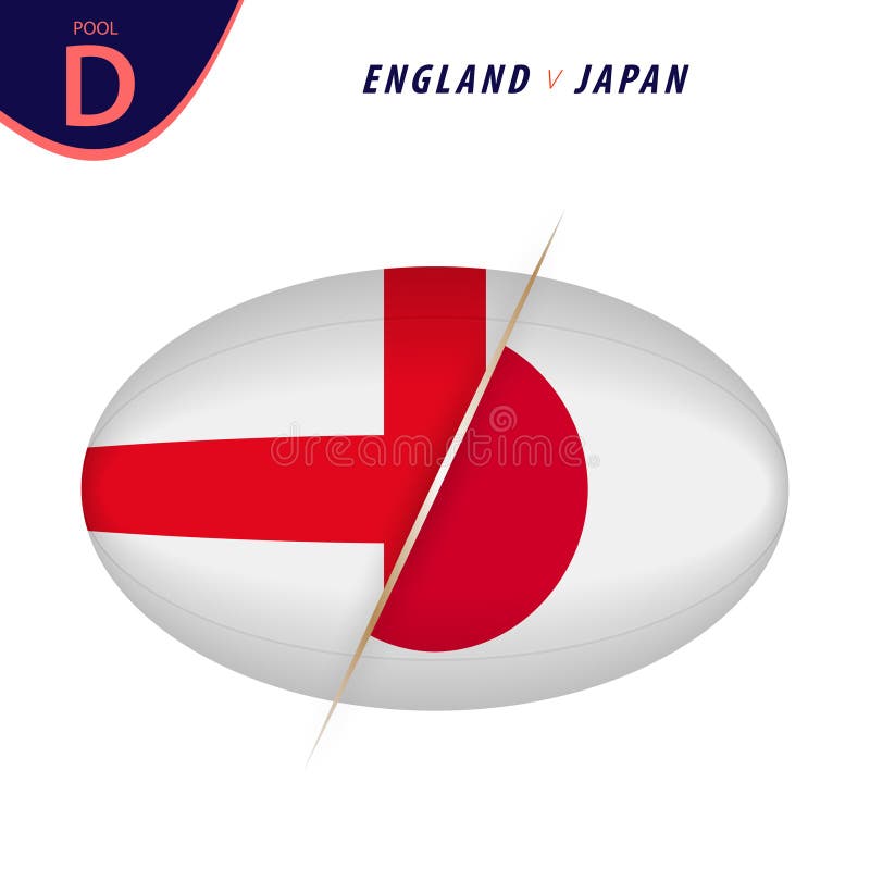 Rugby Competition England V Japan . Rugby Versus Icon Stock Vector ...