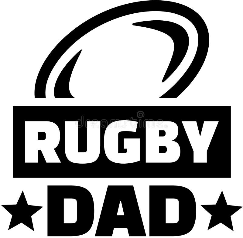 Rugby dad stock vector. Illustration of logo, league - 106168181