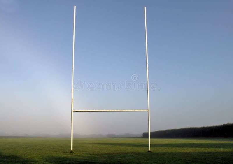 Rugby field stock photo. Image of sport, nature, clear - 16040528
