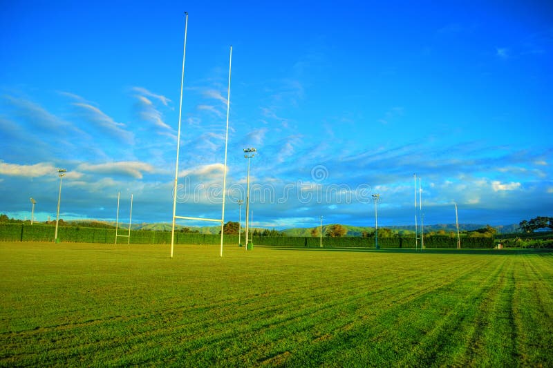 Rugby field in the beach stock image. Image of rugby, outdoor - 2135679
