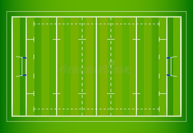 Rugby Field stock vector. Illustration of match, competition - 18290144