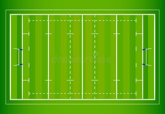 Rugby Field stock vector. Illustration of match, competition - 18290144