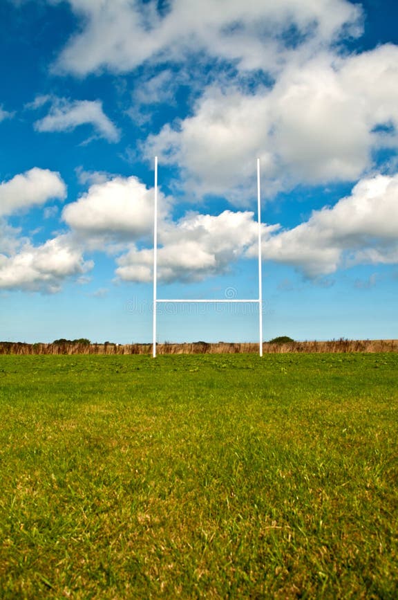 Rugby field stock photo. Image of trees, landscape, goal - 21400778