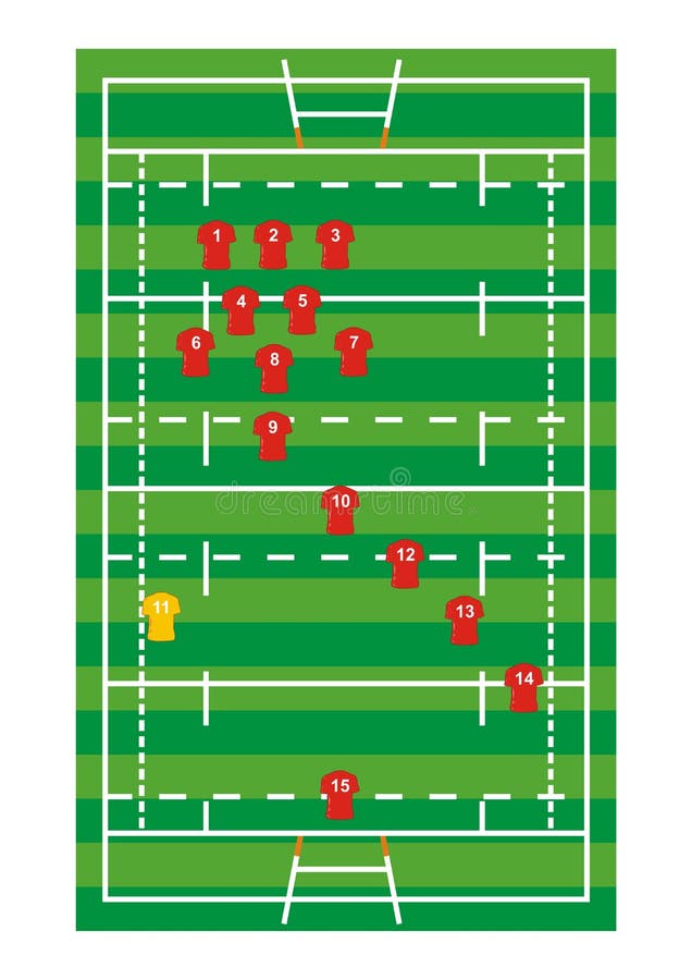 Rugby field stock vector. Illustration of essay, coach - 4426051