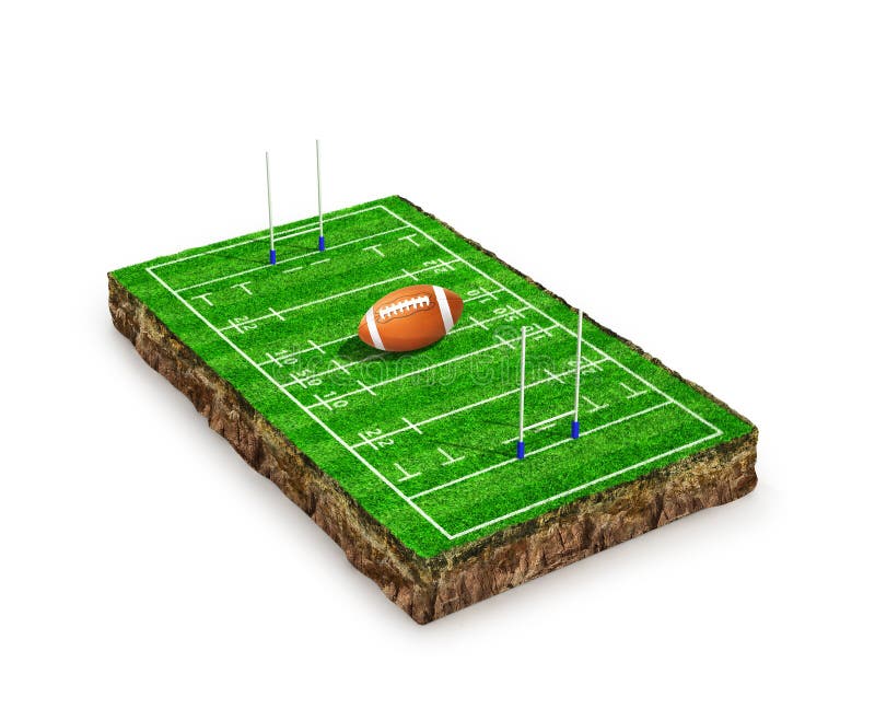 Rugby field isolated stock illustration. Illustration of grass - 60028759