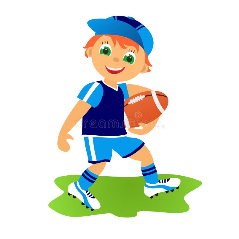 Playing Rugby Cartoon Playing Rugby Cartoon