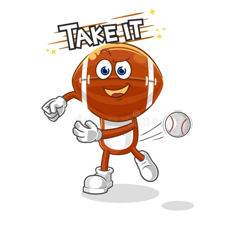 Throwing Football Cartoon Stock Illustrations – 196 Throwing Football ...