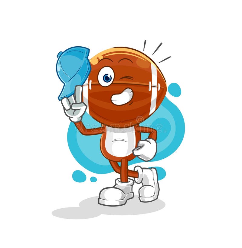 Rugby Head Young Boy Character Cartoon Stock Vector - Illustration of ...