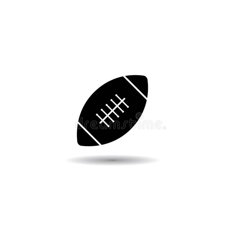 Rugby icon stock vector. Illustration of ball, internet - 210256001