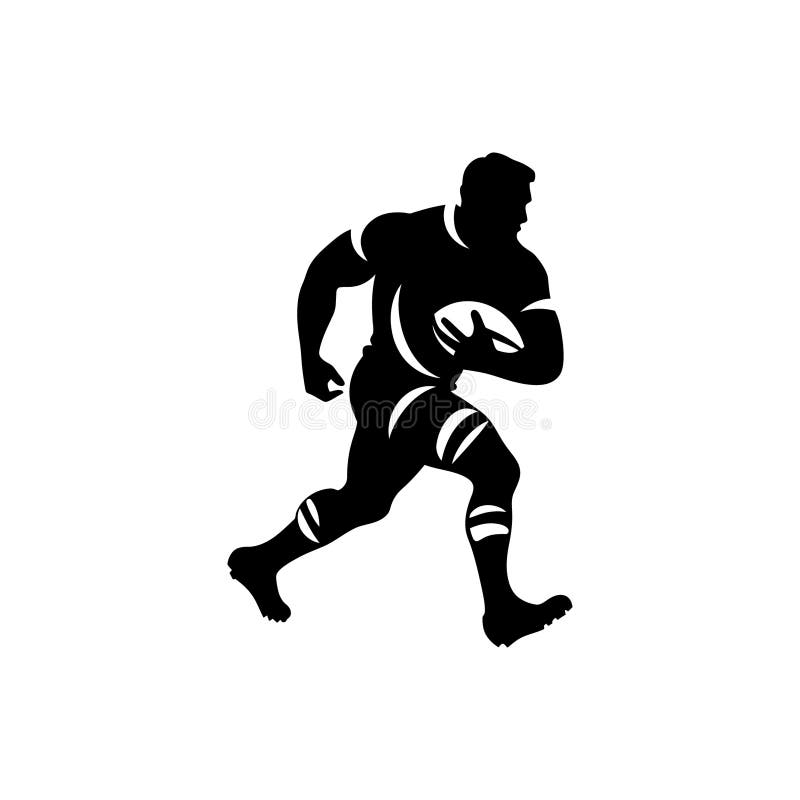 Rugby Icon stock vector. Illustration of tackle, icon - 296707196