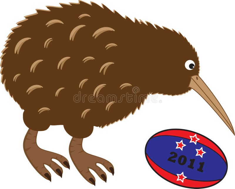 Rugby Kiwi editorial photo. Illustration of isolated - 19045656