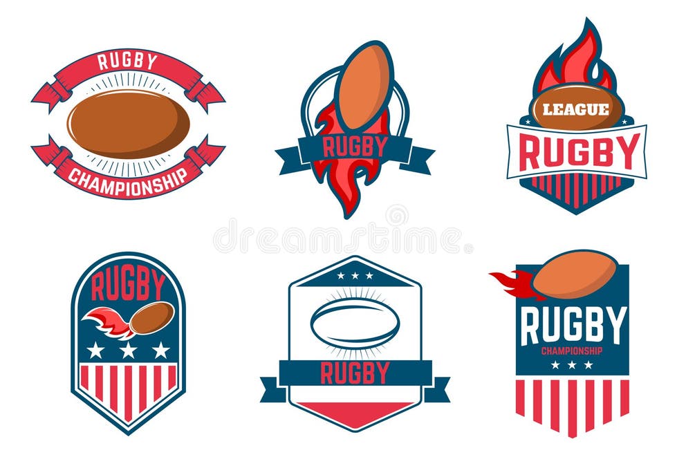 Rugby League. Rugby Labels, Emblems and Design Elements. Rugby ...