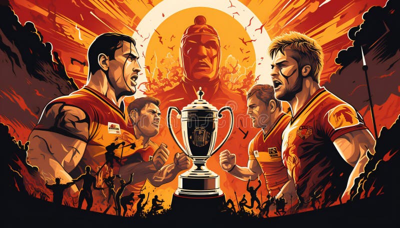 Rugby League World Cup stock illustration. Illustration of championship ...