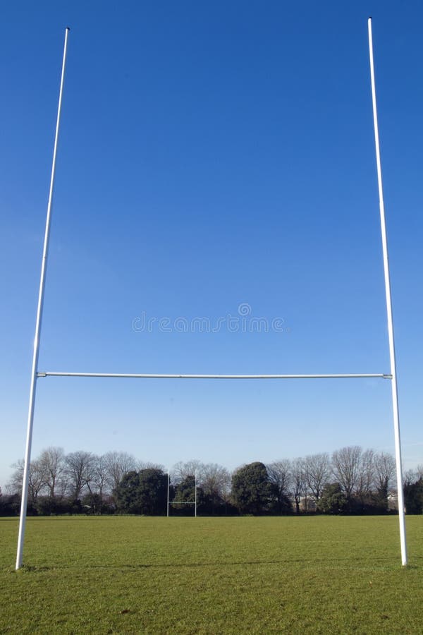 Rugby Sports Field Posts stock image. Image of exercise - 1834663