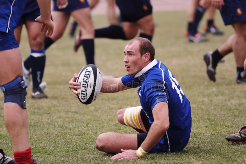 Rugby match. editorial stock image. Image of european - 5109269