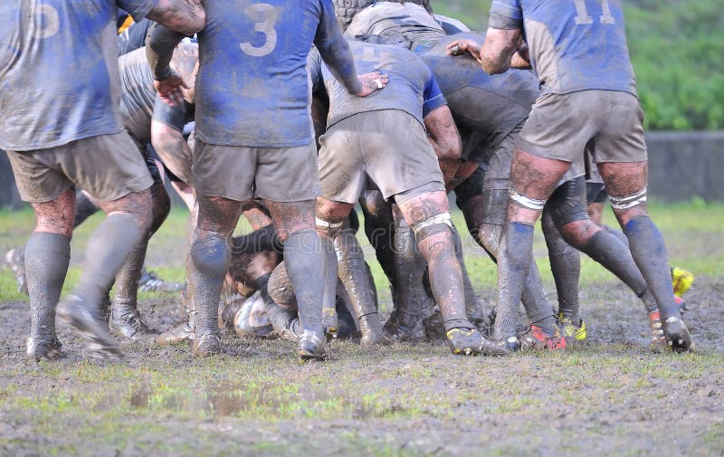 Rugby match. stock photo. Image of rugby, competition - 49686058