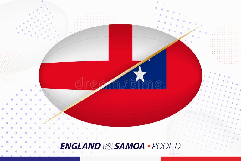 Rugby Match between England and Samoa, Concept for Rugby Tournament ...