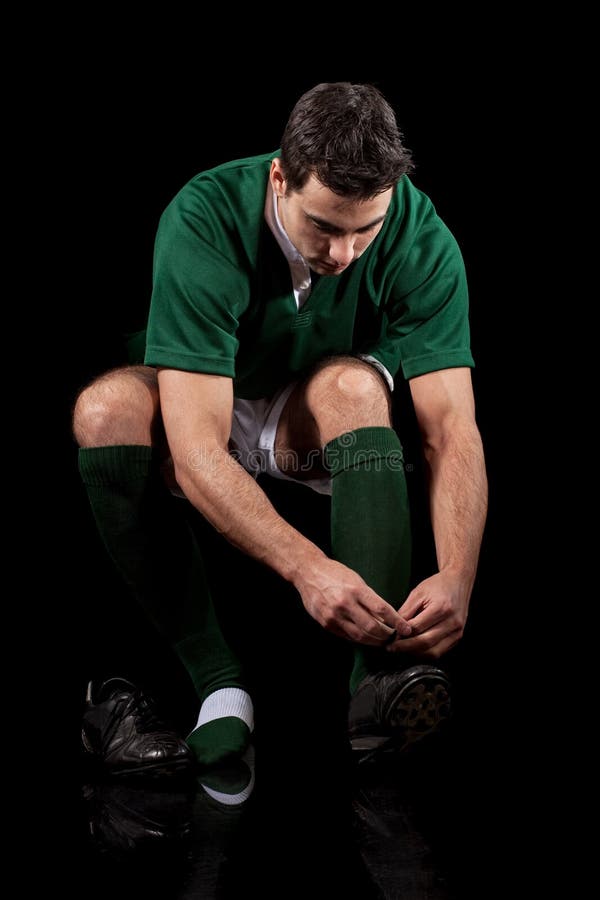 Rugby Player stock image. Image of person, athlete, seated - 18356997
