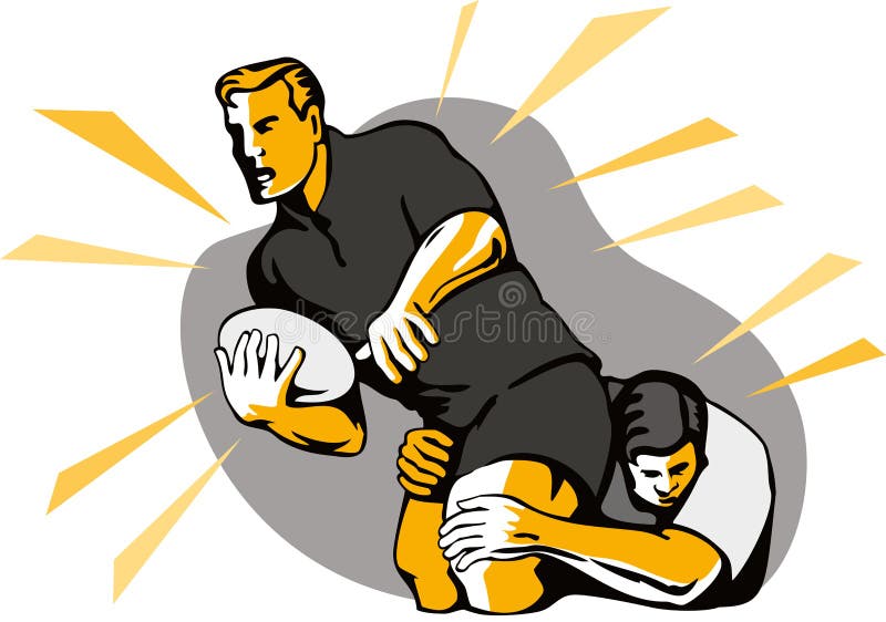 Rugby lineout stock vector. Illustration of line, rugby - 2763982