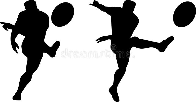 Rugby Player Kicking The Ball Stock Photos - Image: 7236193