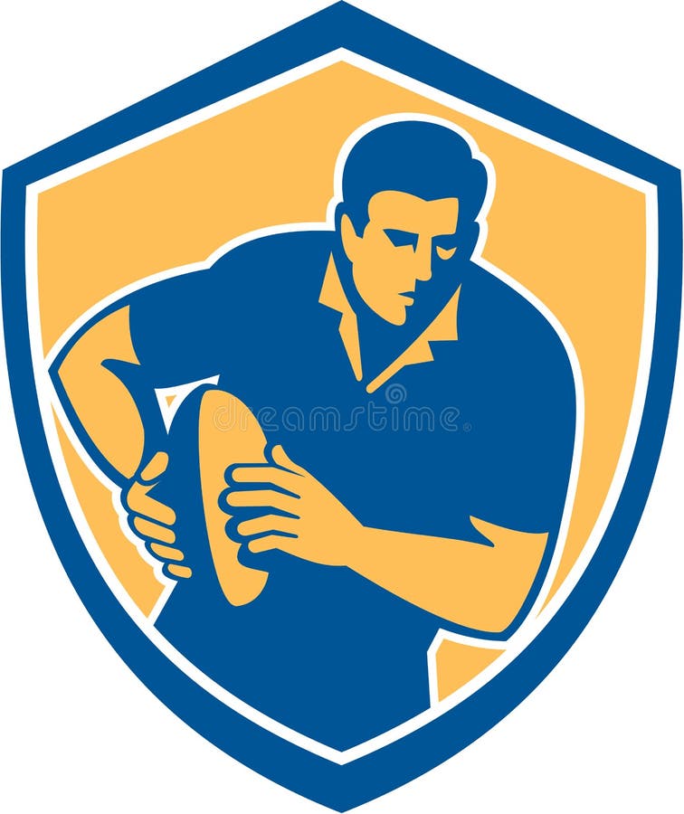 Rugby League Ball Shield Stock Illustrations – 2,362 Rugby League Ball ...