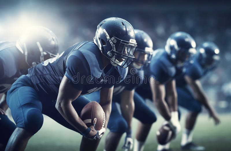 Rugby, Rugby Players in Protective Gear at the Stadium. Stock ...