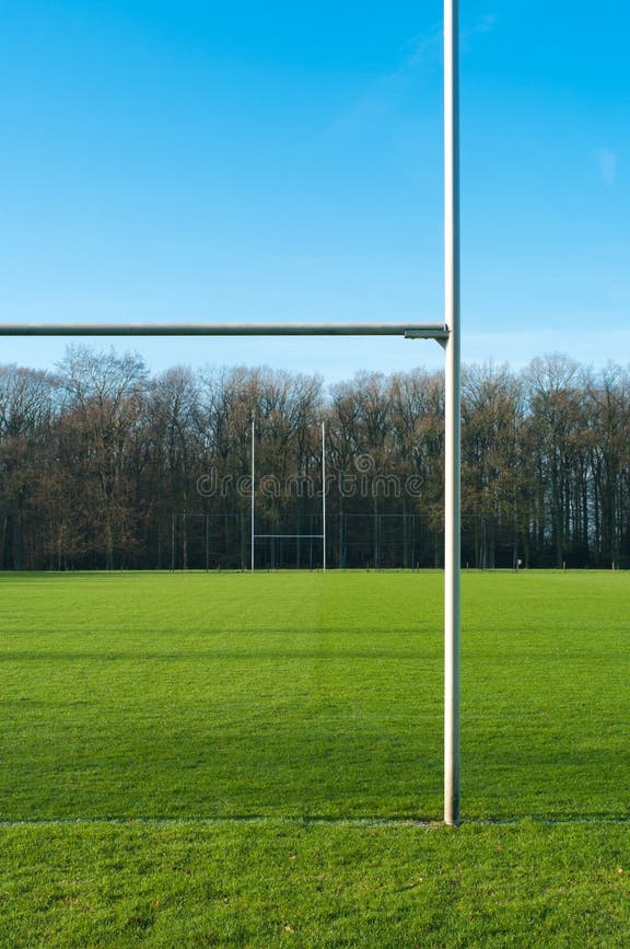 Rugby post stock photo. Image of field, rugby, play, games - 23687648