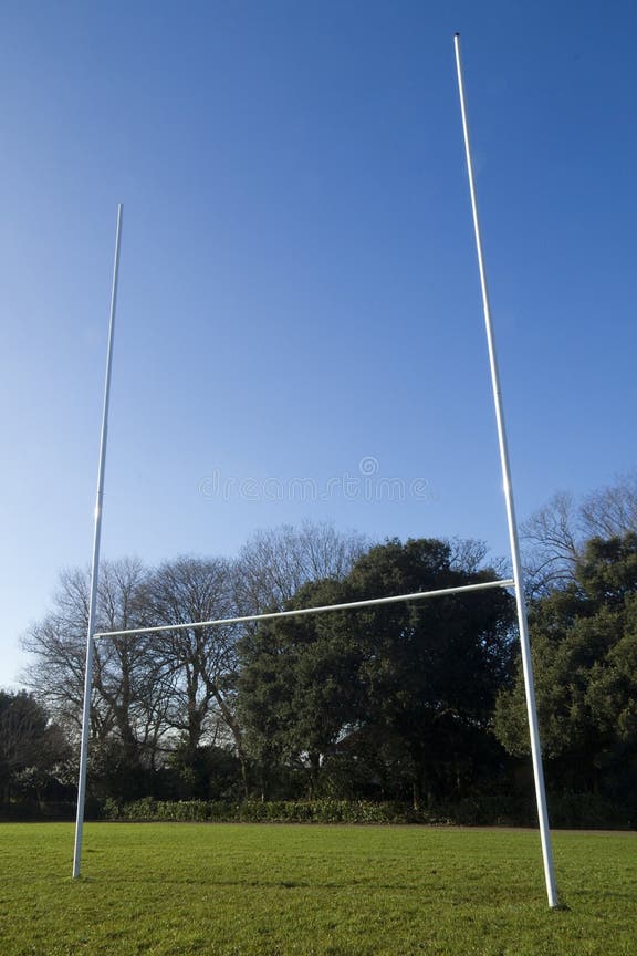 Rugby posts stock photo. Image of fresh, english, pitch - 17958468
