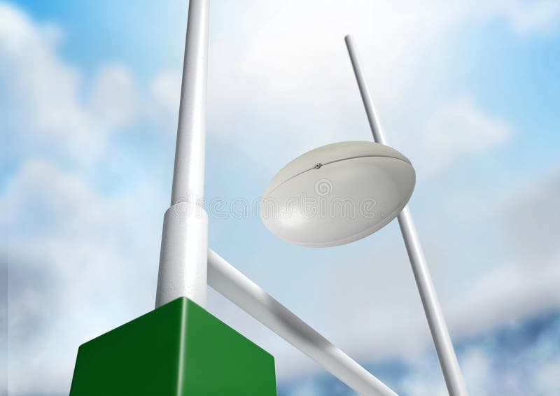 Rugby conversion stock illustration. Illustration of competition - 12187332