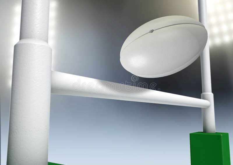 Rugby conversion stock illustration. Illustration of competition - 12187332