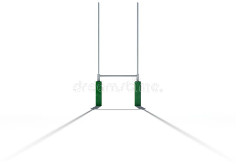 Rugby Posts Isolated Stock Illustration - Image: 58102647