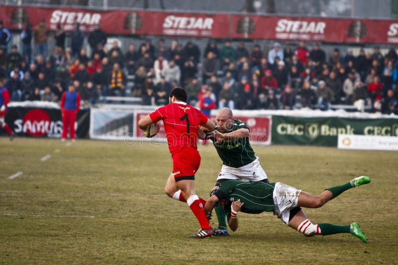Rugby : Romania- Georgia editorial stock photo. Image of puma - 23851358