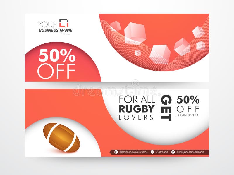Website Header Banner Set Sports Stock Illustrations – 116 Website ...
