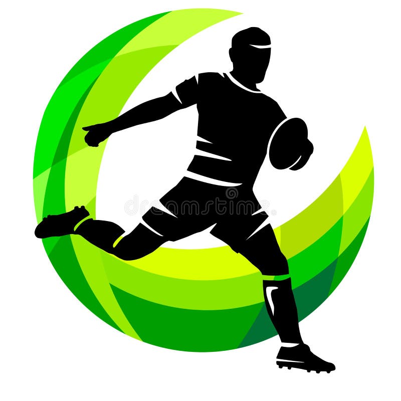 Rugby Sport Logo with Horse in Vector Quality. Stock Vector ...