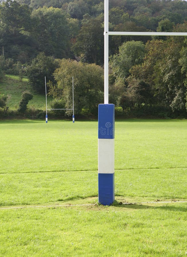 Rugby Sports Field Posts stock image. Image of exercise - 1834663