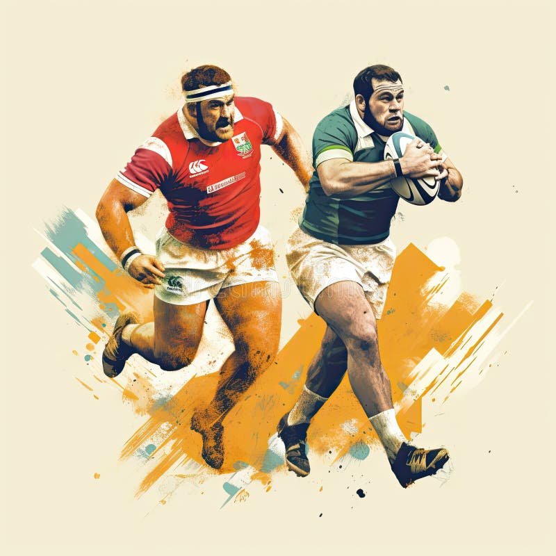 Rugby Sports Illustration - Made with Generative AI Tools Stock ...