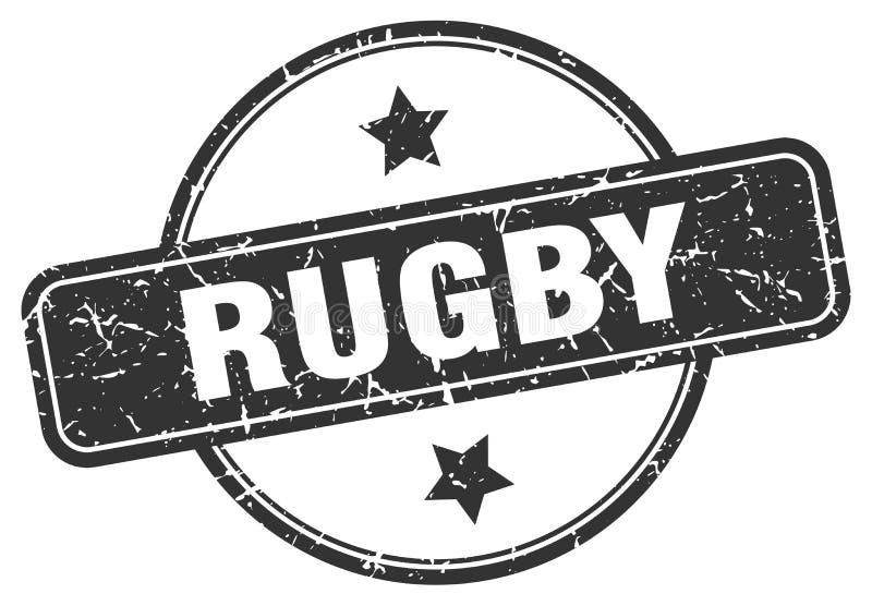 Rugby Stamp. Rugby Round Grunge Sign Stock Vector - Illustration of ...