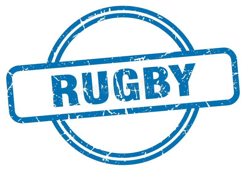 Rugby Stamp. Rugby Round Grunge Sign Stock Vector - Illustration of ...